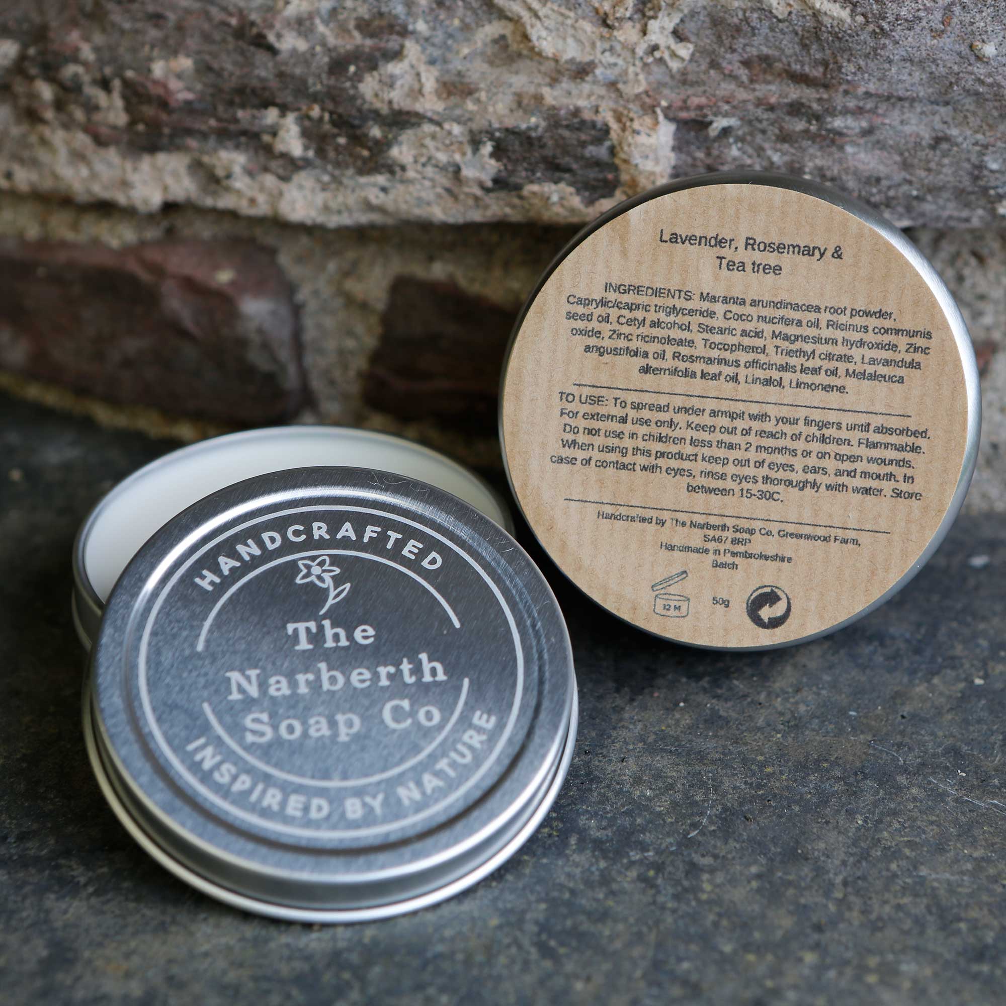 Deodorant (Lavender Tea tree oil & Rosemary) | The Narberth Soap Company